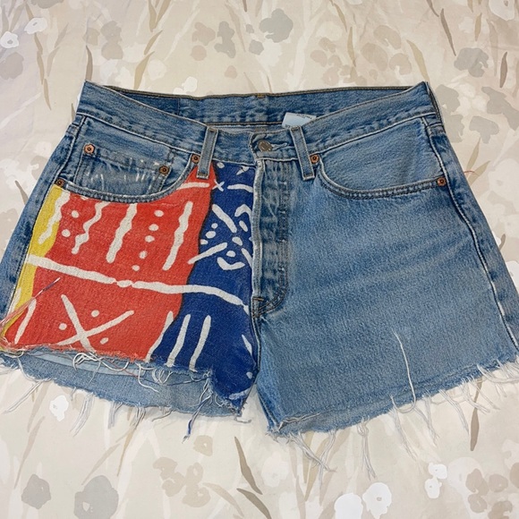 Levi's | Shorts | Vintage Levis Patchwork Denim Shorts | Poshmark